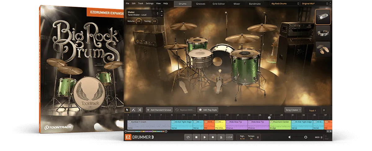 Free Download Toontrack BIG ROCK DRUMS EZX v1.0.2 - Audios Torrent