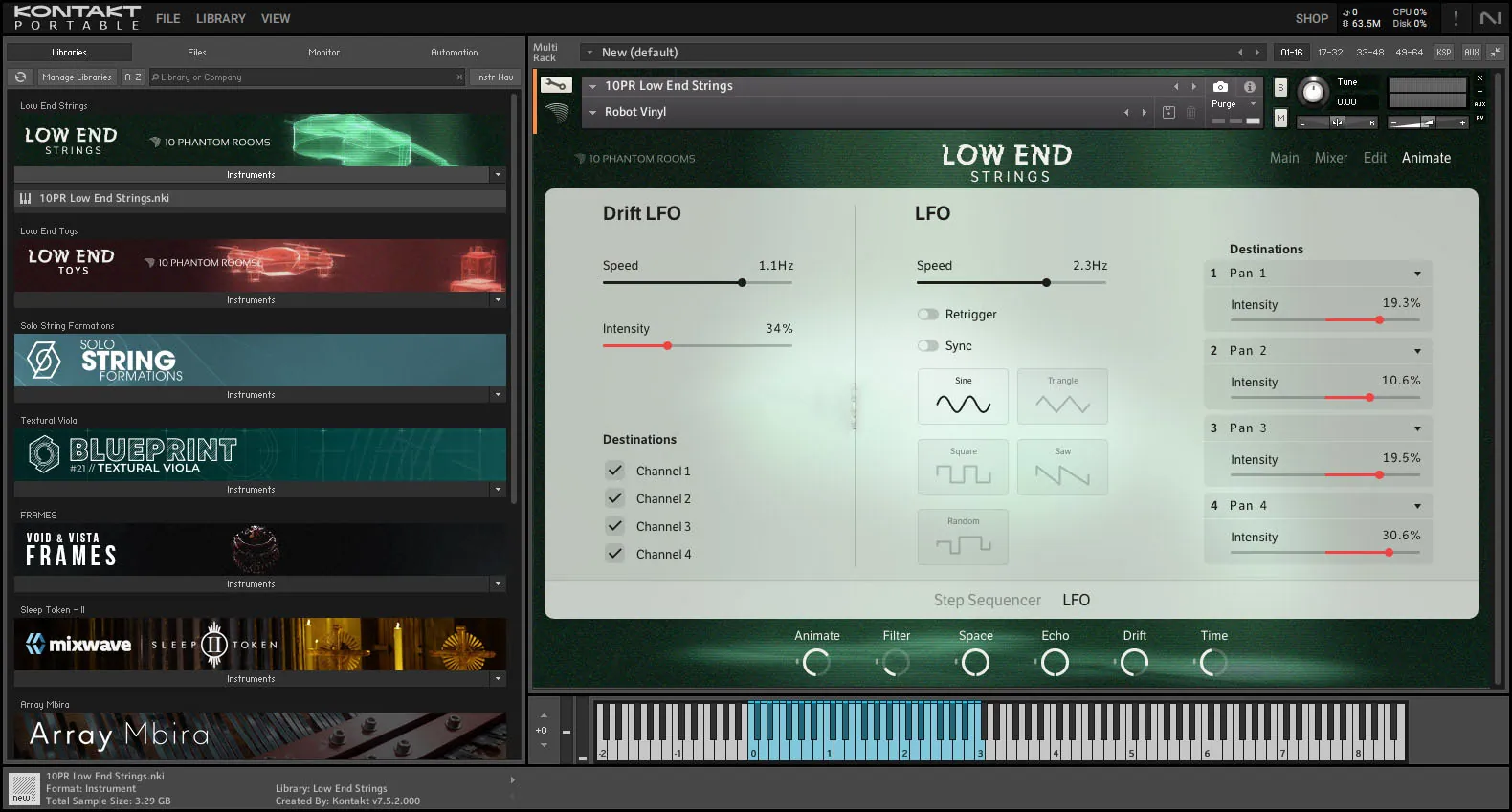 Free Download 10 Phantom Rooms - Low End Strings 1.0.2 - Audios Torrent