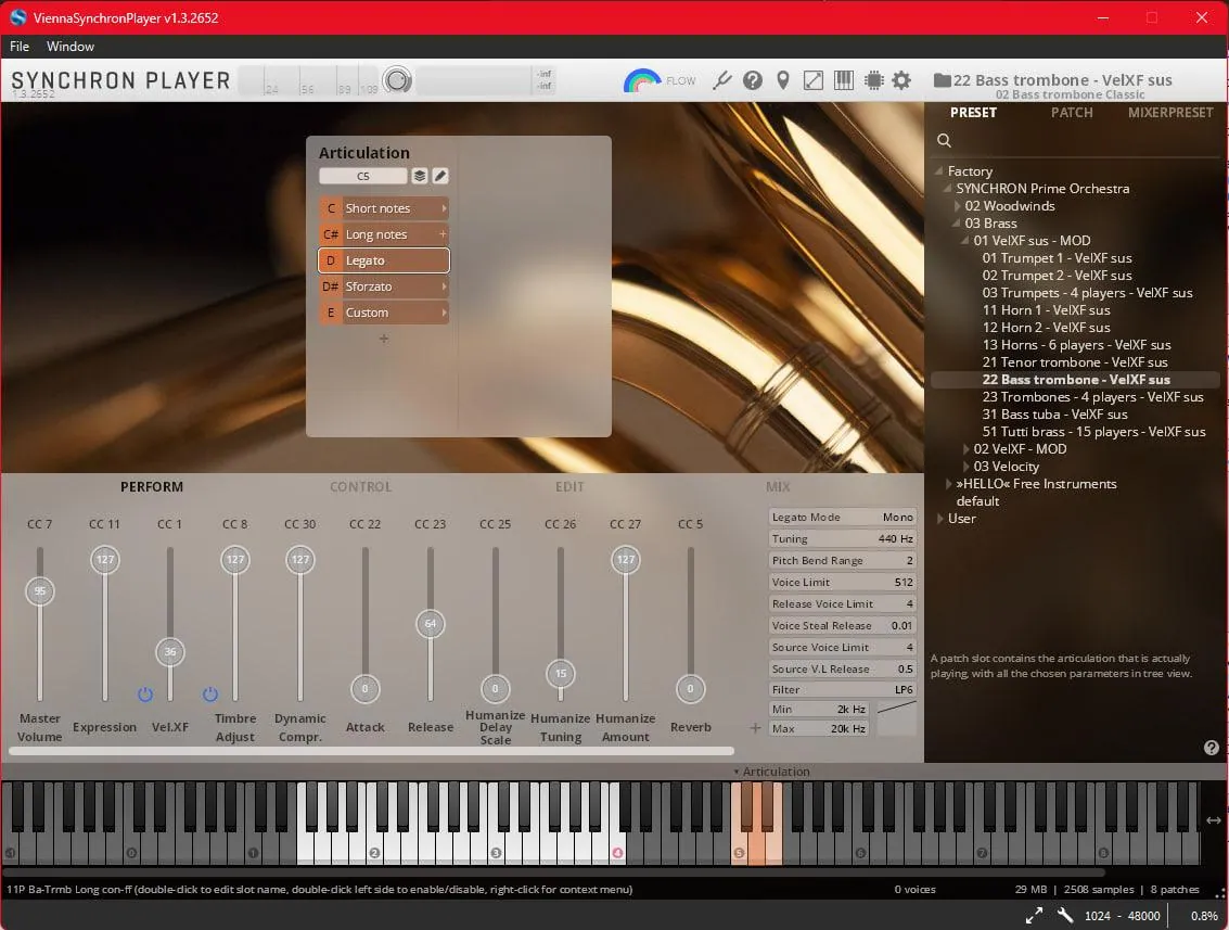 Free Download Vienna Symphonic Library - VSL Synchron Prime Brass ...